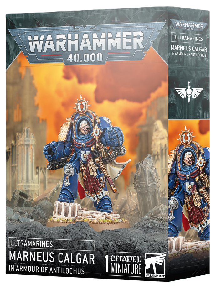Ultramarine: Marneus Calgar with Armour of Antilochus – Marionville Models